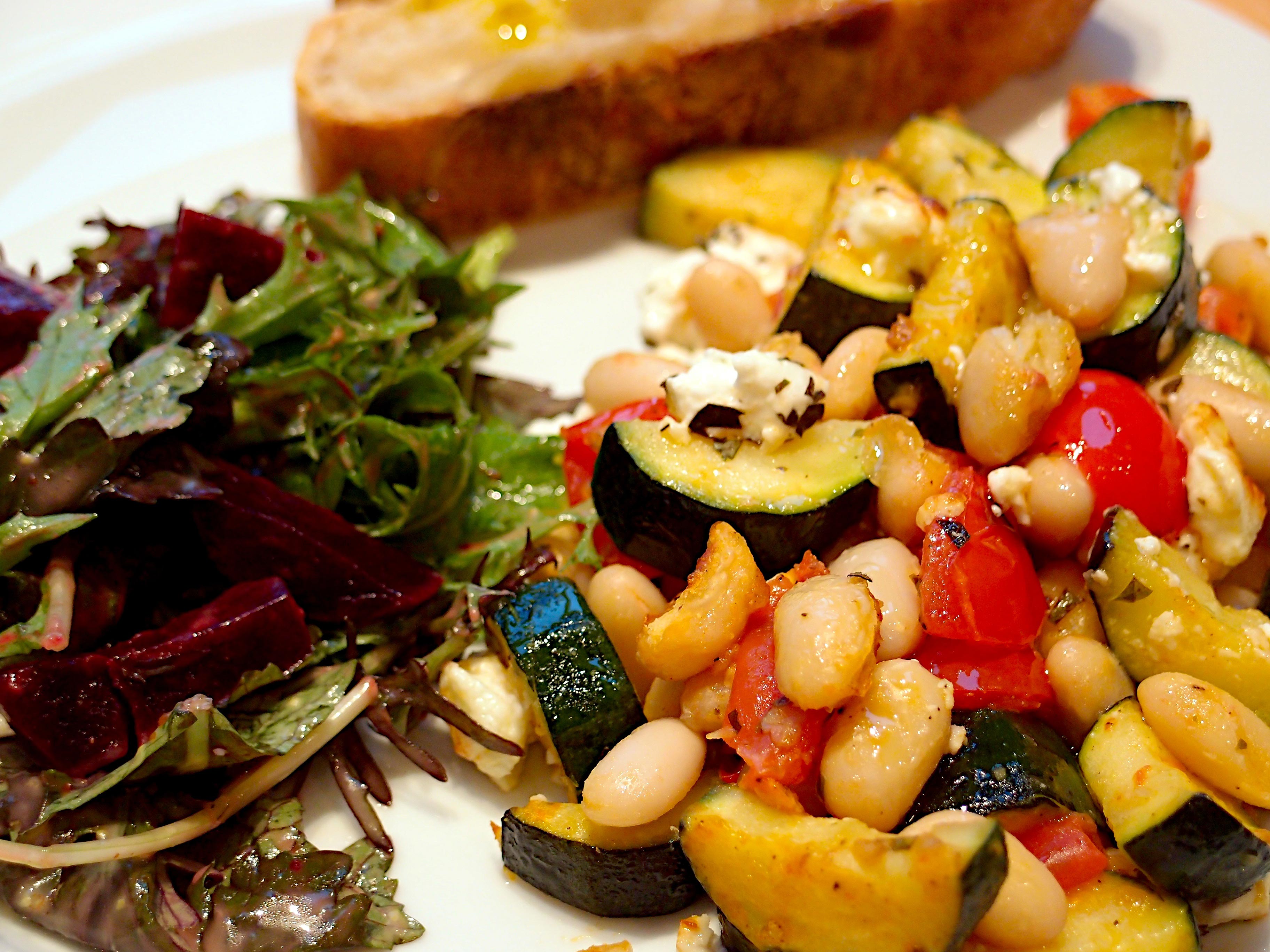 Courgette & Bean meal - The Trent