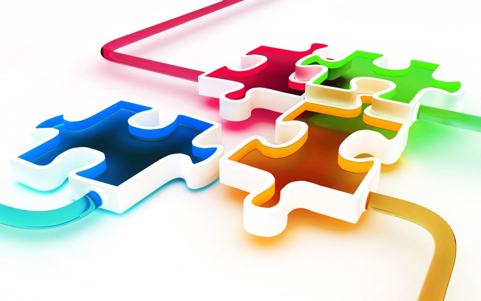 multicolor-digital-art-jigsaw-3d-white-background-puzzle-2560x1600 ...