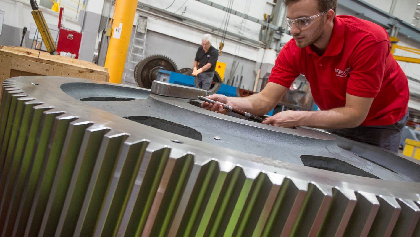 industrial gearbox inspection - The Trent