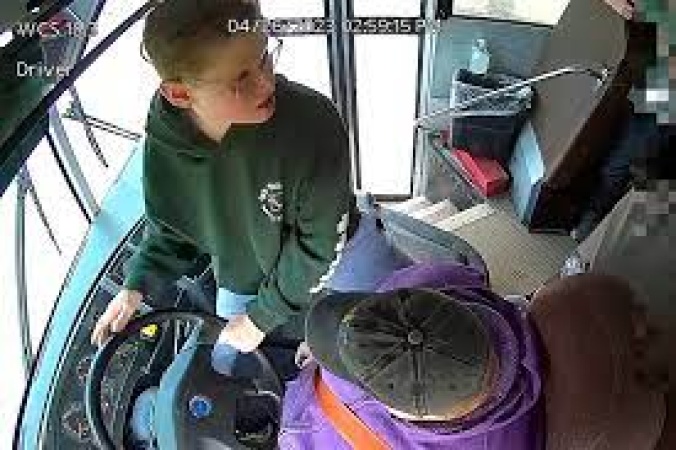 Heroic: Teen's Quick Thinking Saves Dozens as School Bus Driver Passes ...